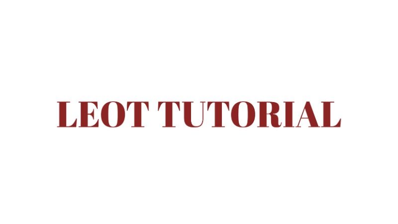 Leot Tutorial | Homeschool Hall Tutors & Coaches